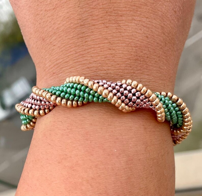 Spiral Herringbone Rope Bracelet Tutorial - Etsy