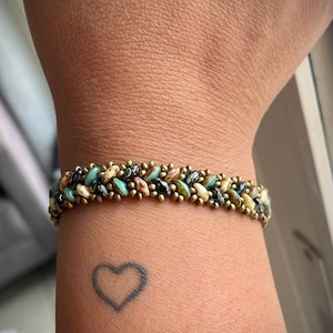 Multi Color Super Duo Bracelet Tutorial - Etsy