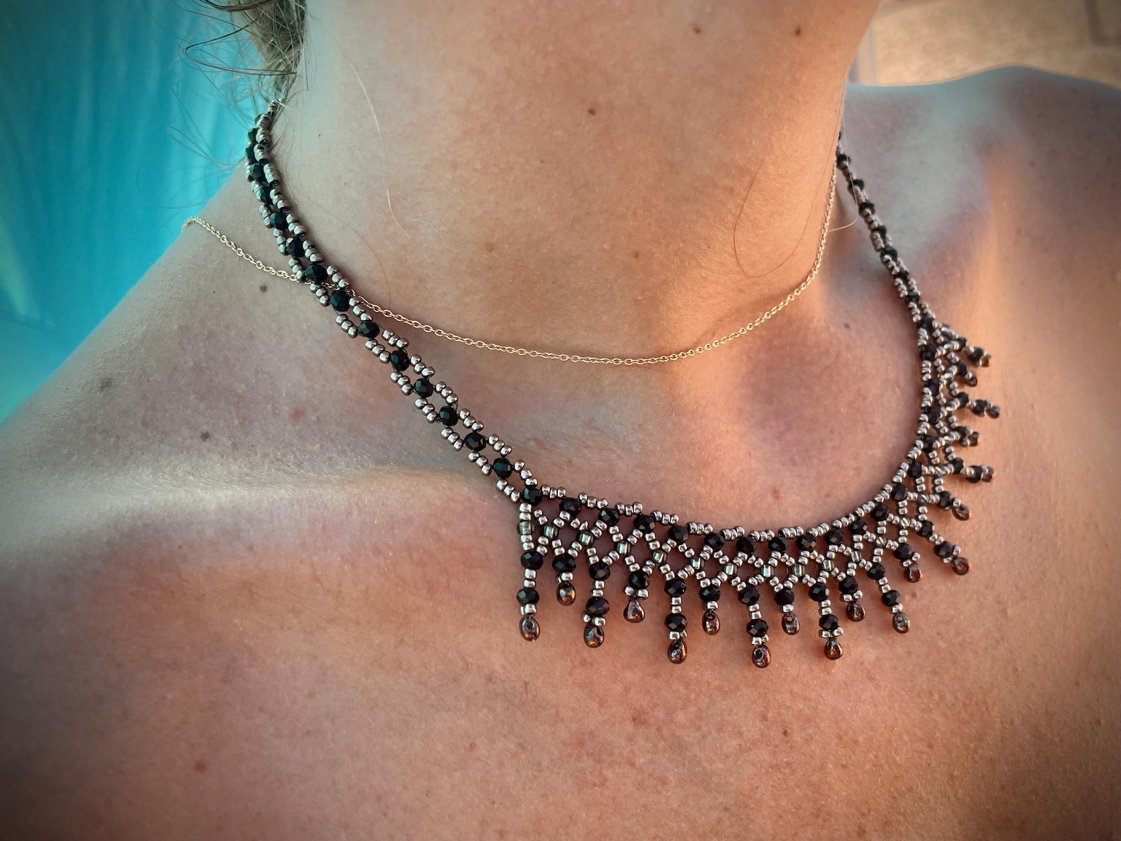 Beaded String Necklace Tutorial - Etsy