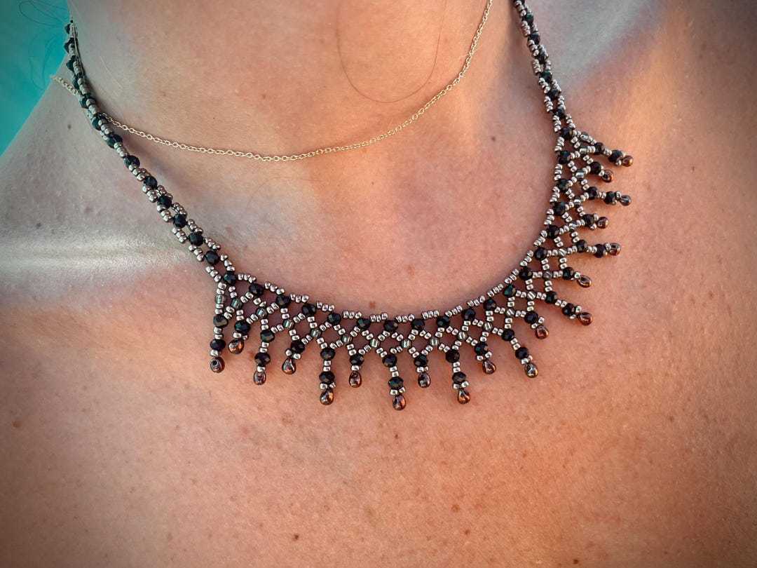Beaded String Necklace Tutorial - Etsy