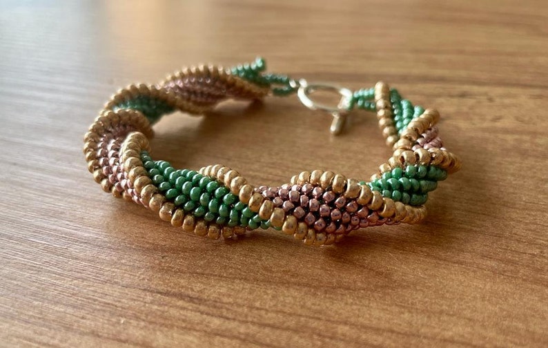 Spiral Herringbone Rope Bracelet Tutorial - Etsy