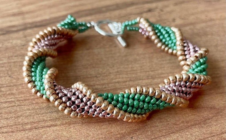 Spiral Herringbone Rope Bracelet Tutorial - Etsy