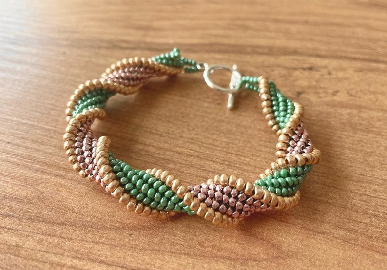 Spiral Herringbone Rope Bracelet Tutorial - Etsy