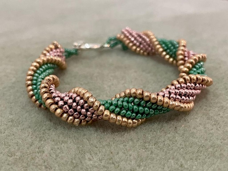Spiral Herringbone Rope Bracelet Tutorial - Etsy
