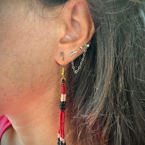 Tubular Herringbone Fringe Earrings Tutorial - Etsy