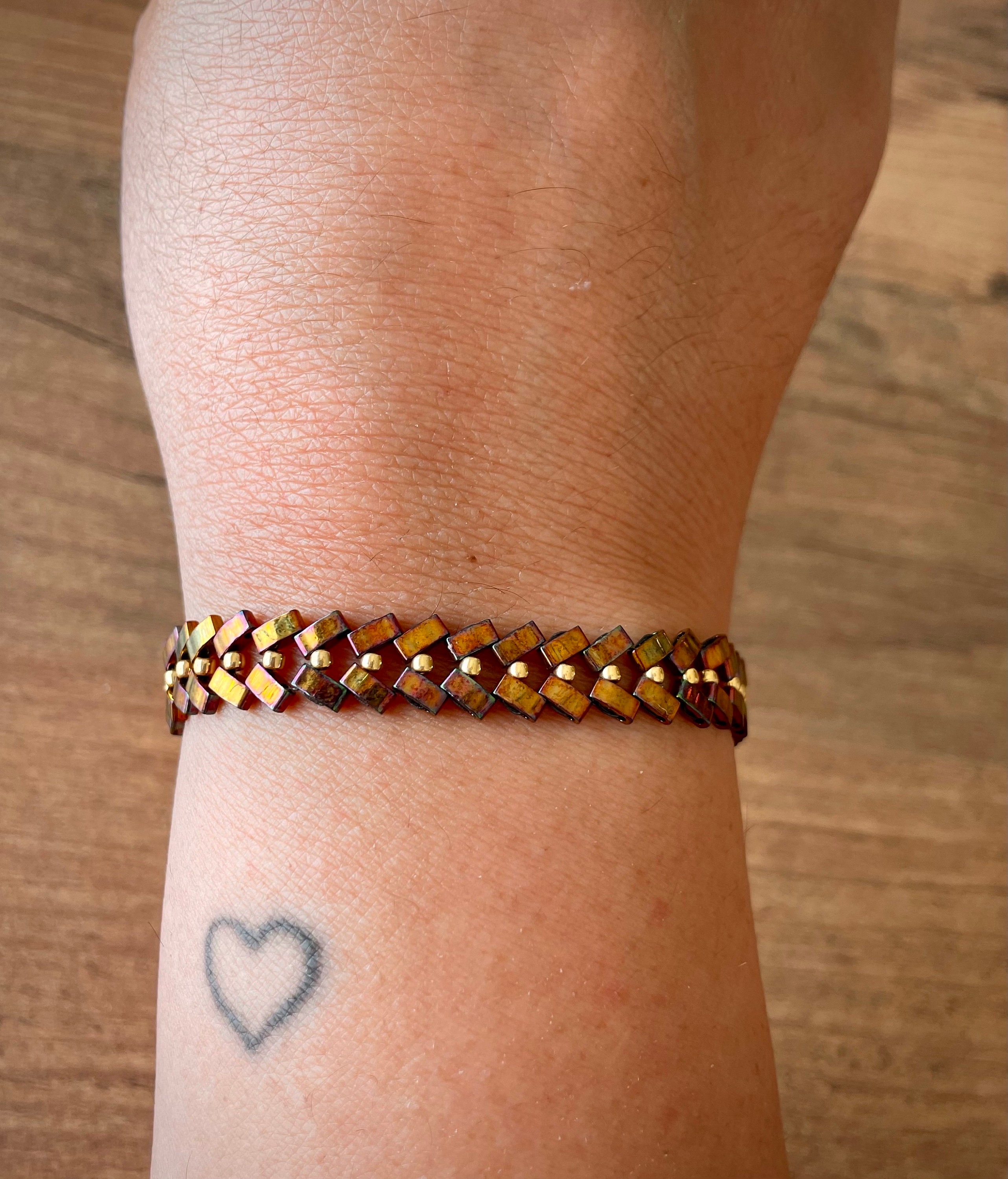 Triangular Half Tila Bracelet Tutorial - Etsy