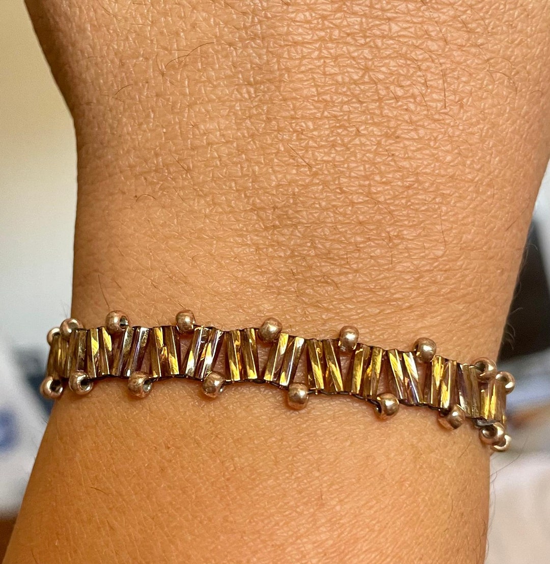 Beaded Summer Bugle Bracelet Tutorial - Etsy