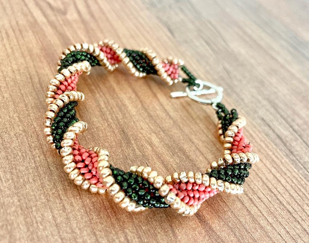 Spiral Herringbone Rope Bracelet Tutorial - Etsy