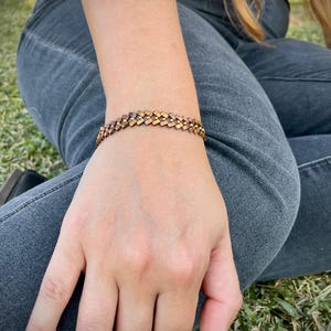 Triangular Half Tila Bracelet Tutorial - Etsy