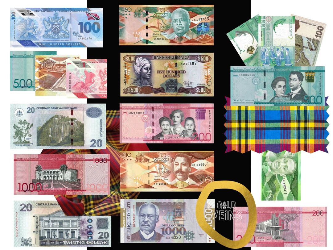 Money Art Print | Diaspora Art | Caribbean Currency Art | Modern Art ...