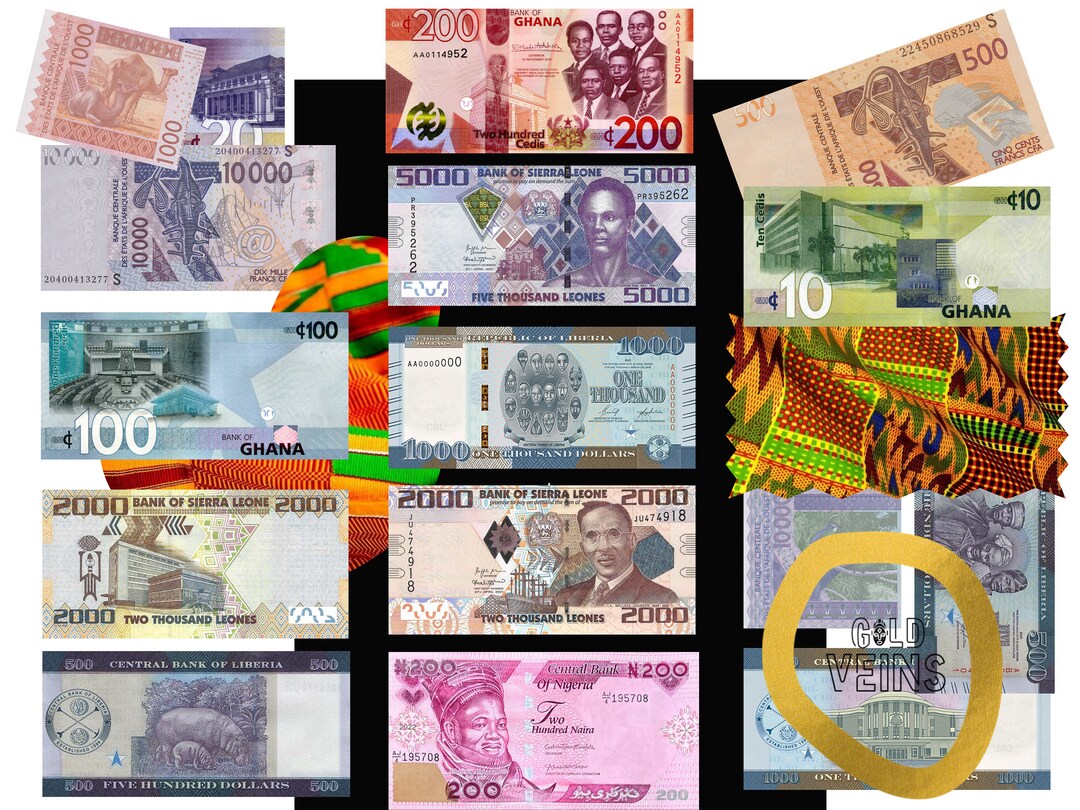 Money Art Print | Diaspora Art | West African Currency Art | Modern Art ...
