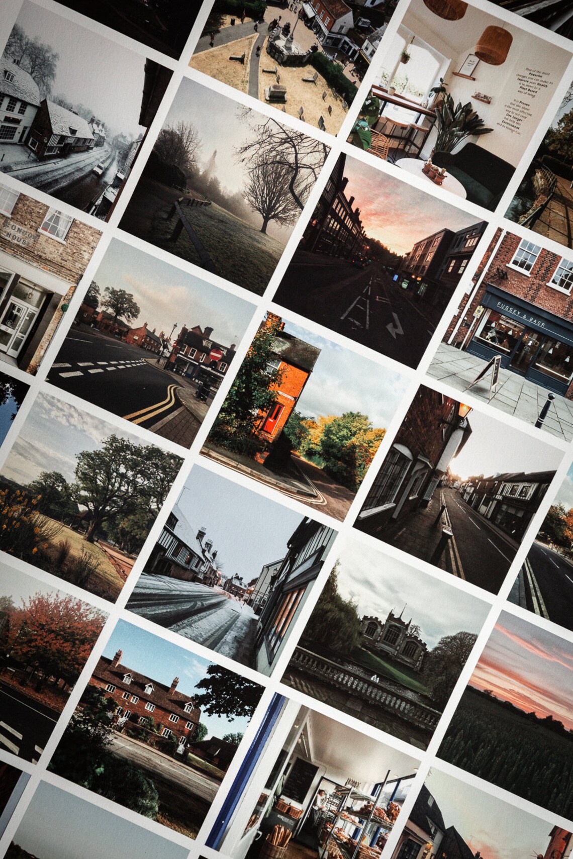 Hitchin Fine Art Grid Poster Print medium Size, Textured Feel, Photo ...