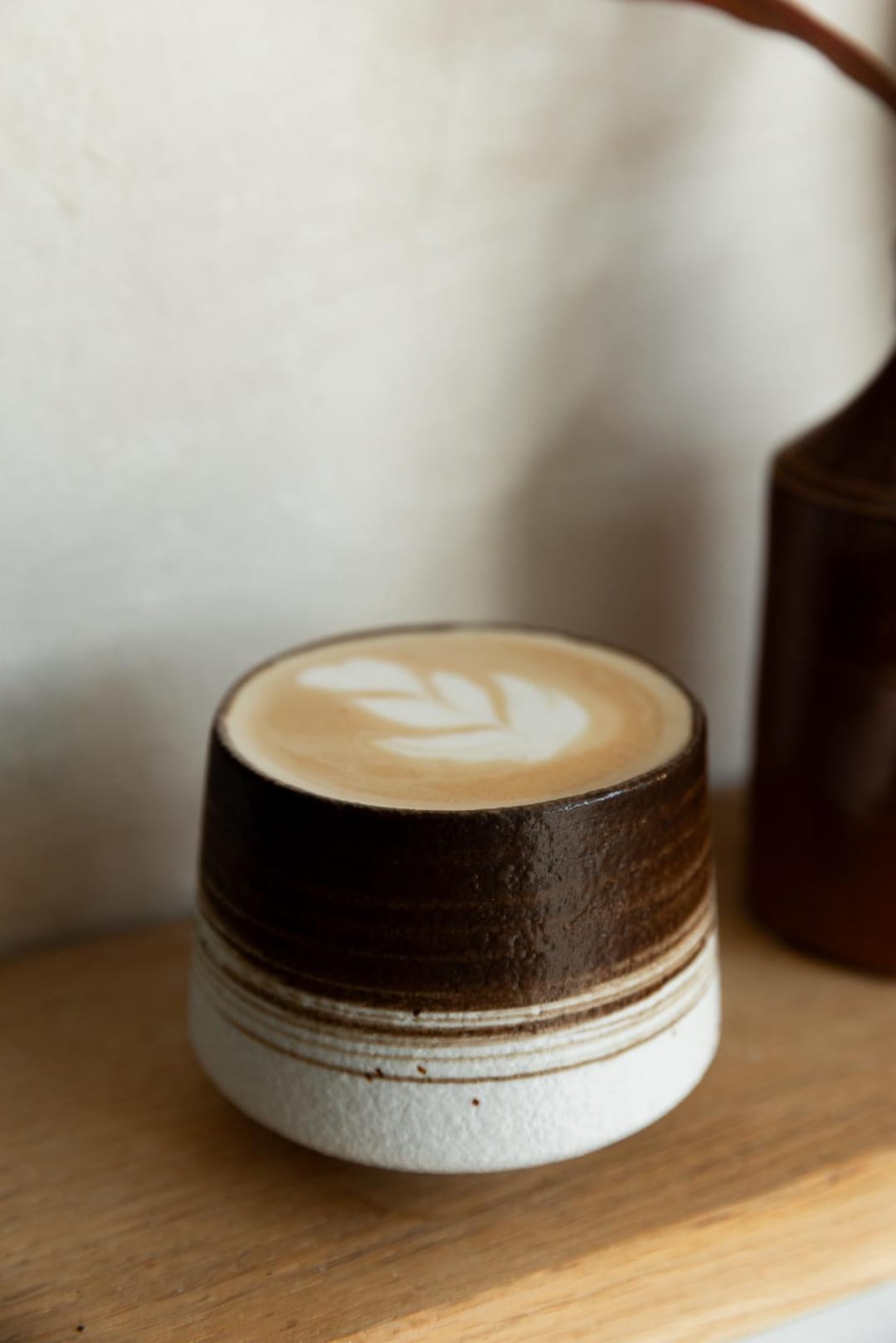 Handless Ceramic Coffee & Tea Mug - Ideal for Flat White, Holds Approx ...