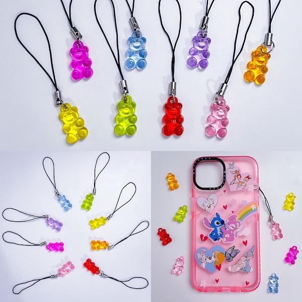 Blue Gummy Bear Phone Charm - Etsy