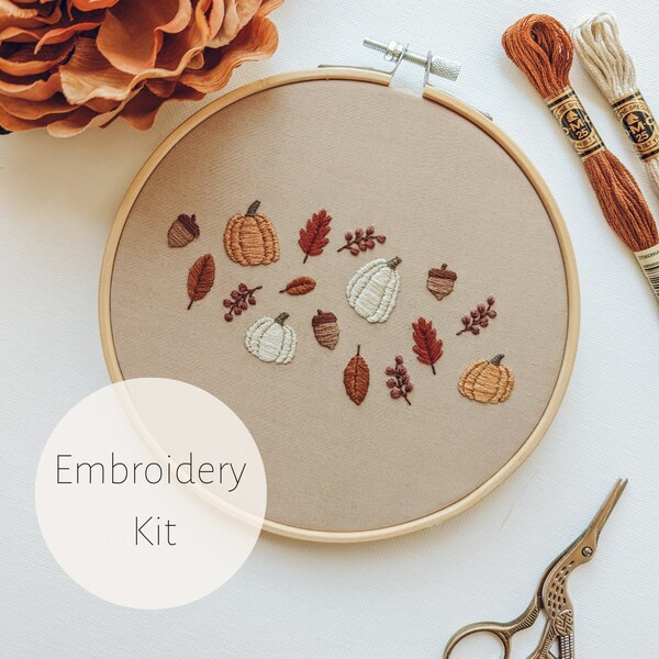 Fall Embroidery Kits - Etsy