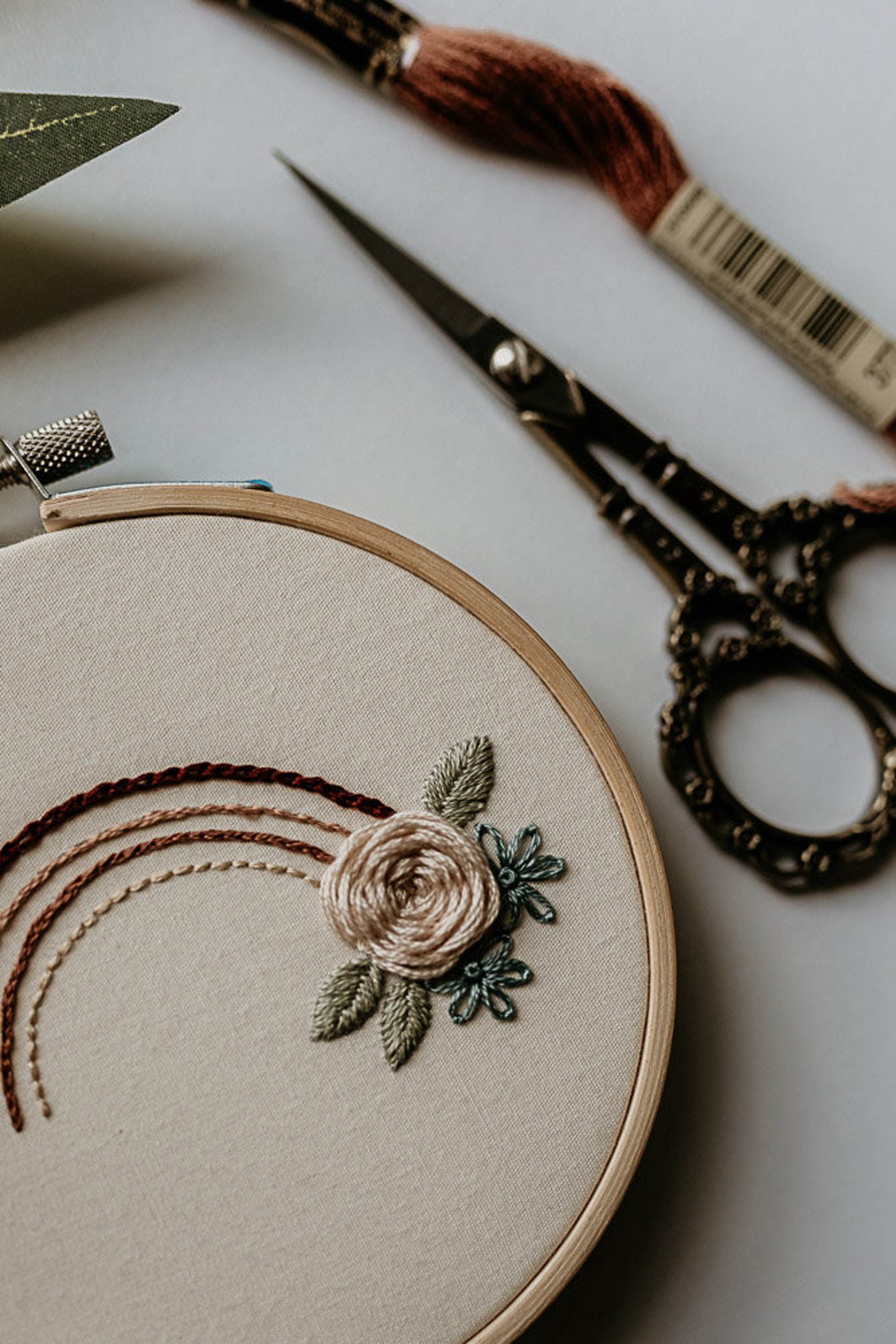 BEGINNER EMBROIDERY - Floral Rainbow - BEGINNER Embroidery Pattern ...