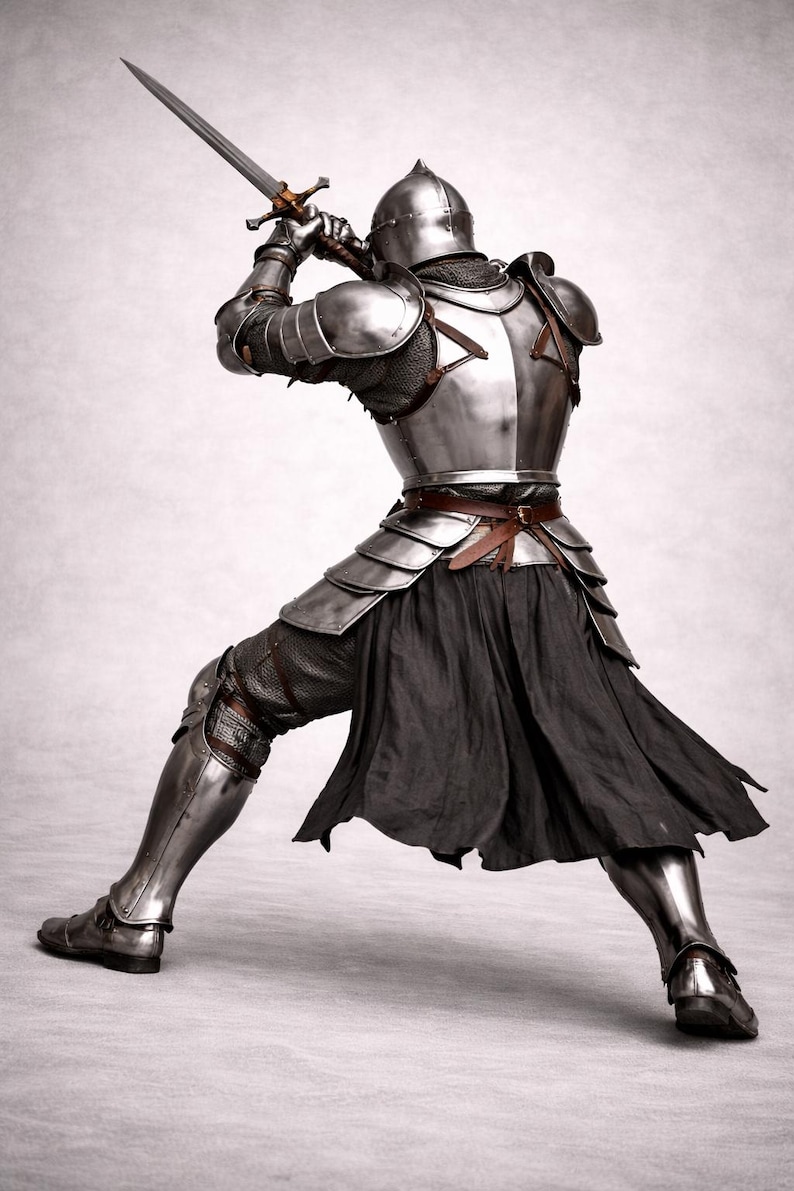 Medieval Knight Full Body Armor Suit: 18 Gauge Steel Combat Cosplay ...