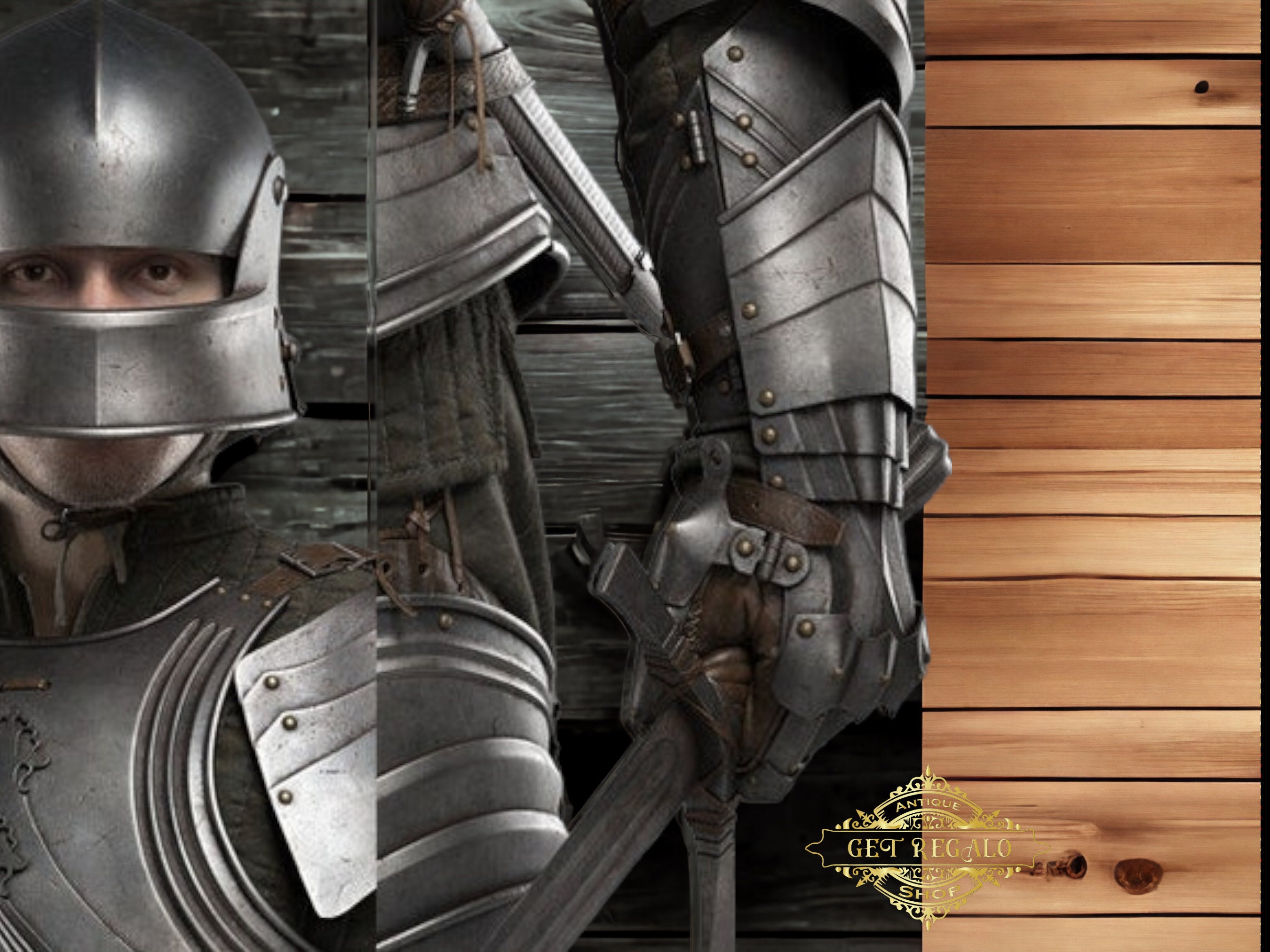 Buhurt Combat Armor Medieval Gothic Full Body Armor Suit - 18 Gauge ...