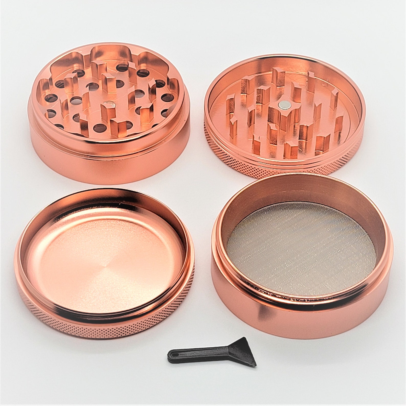 63mm Metallic Pink Aluminum Grinder. Herb Grinder. 4 Layer Grinder. - Etsy