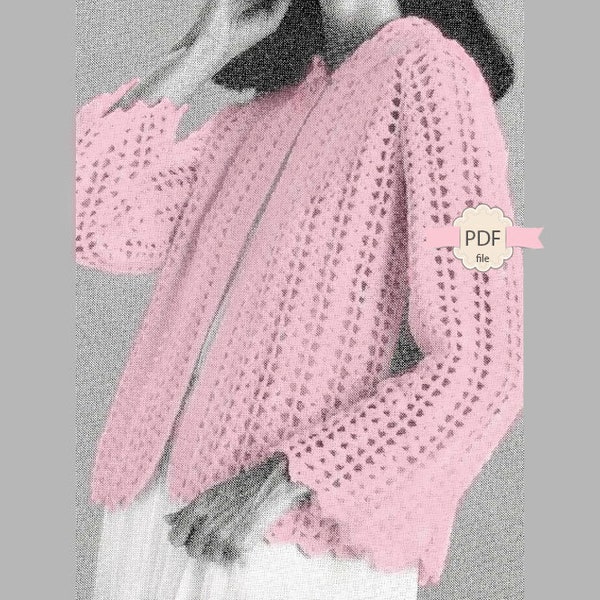 Crochet Bedjacket Pattern - Etsy