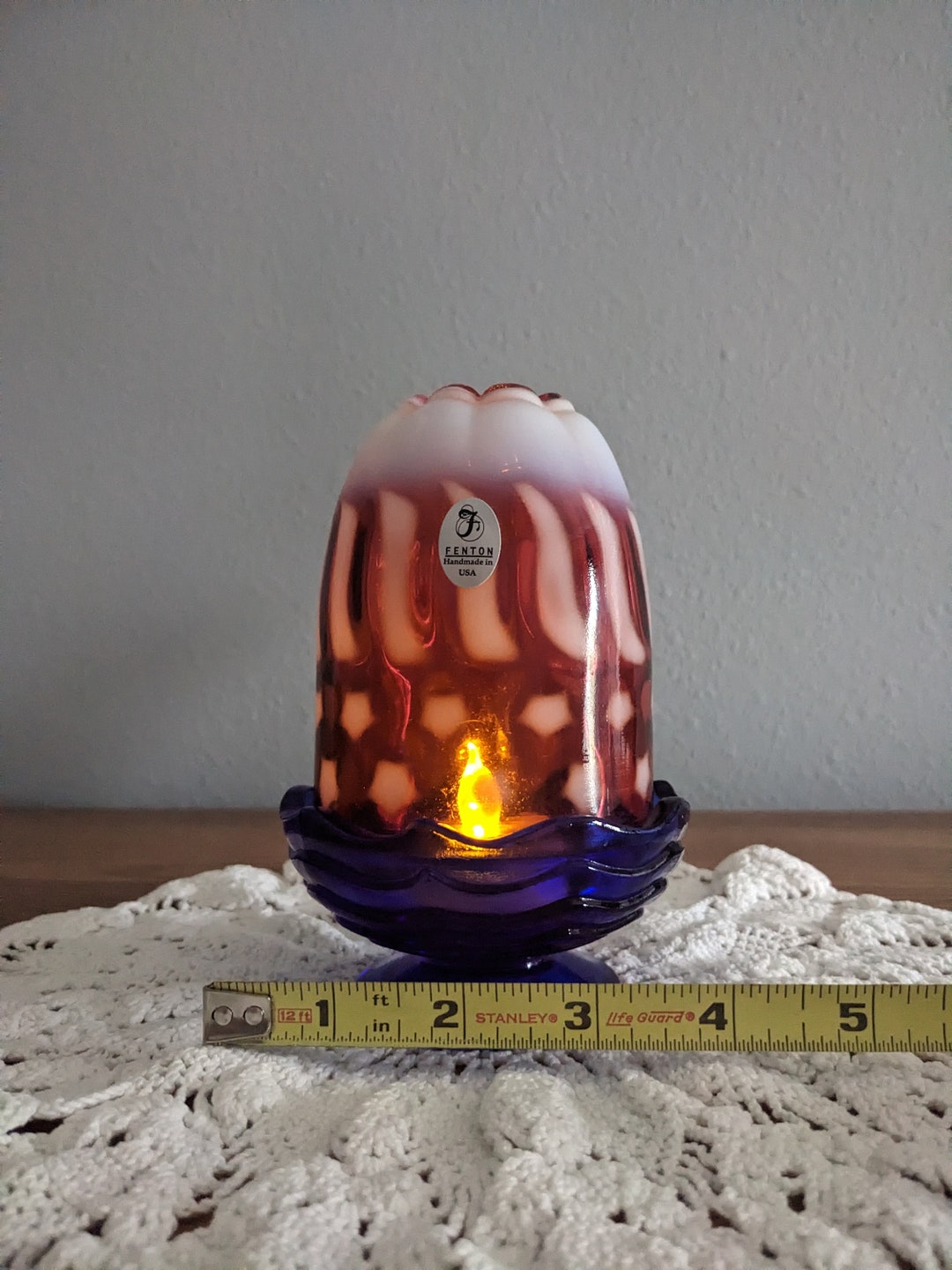 Fenton Stars and Stripes Fairy Lamp - Etsy