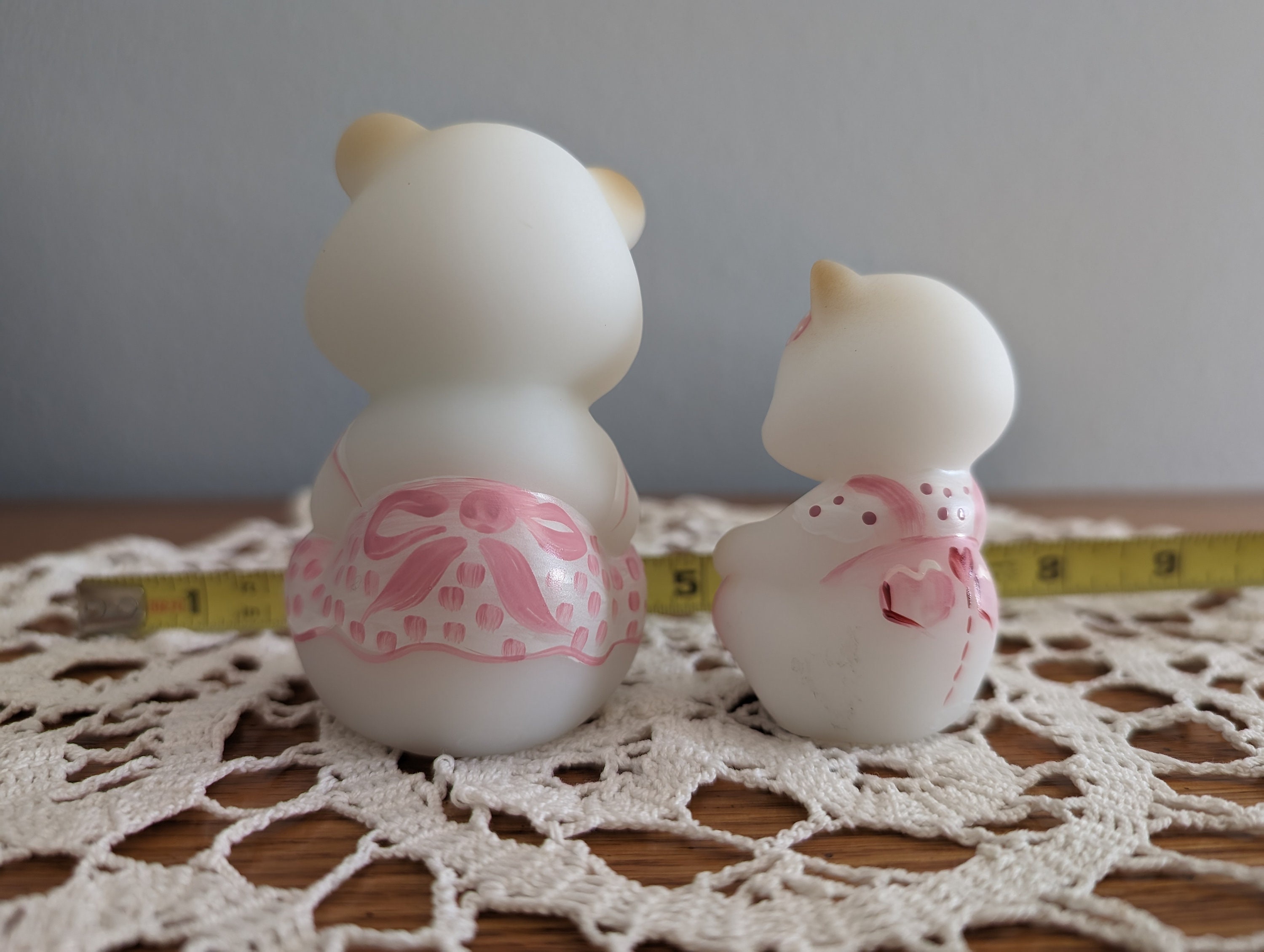 Fenton Mother/daughter Hand Painted Bears - Etsy