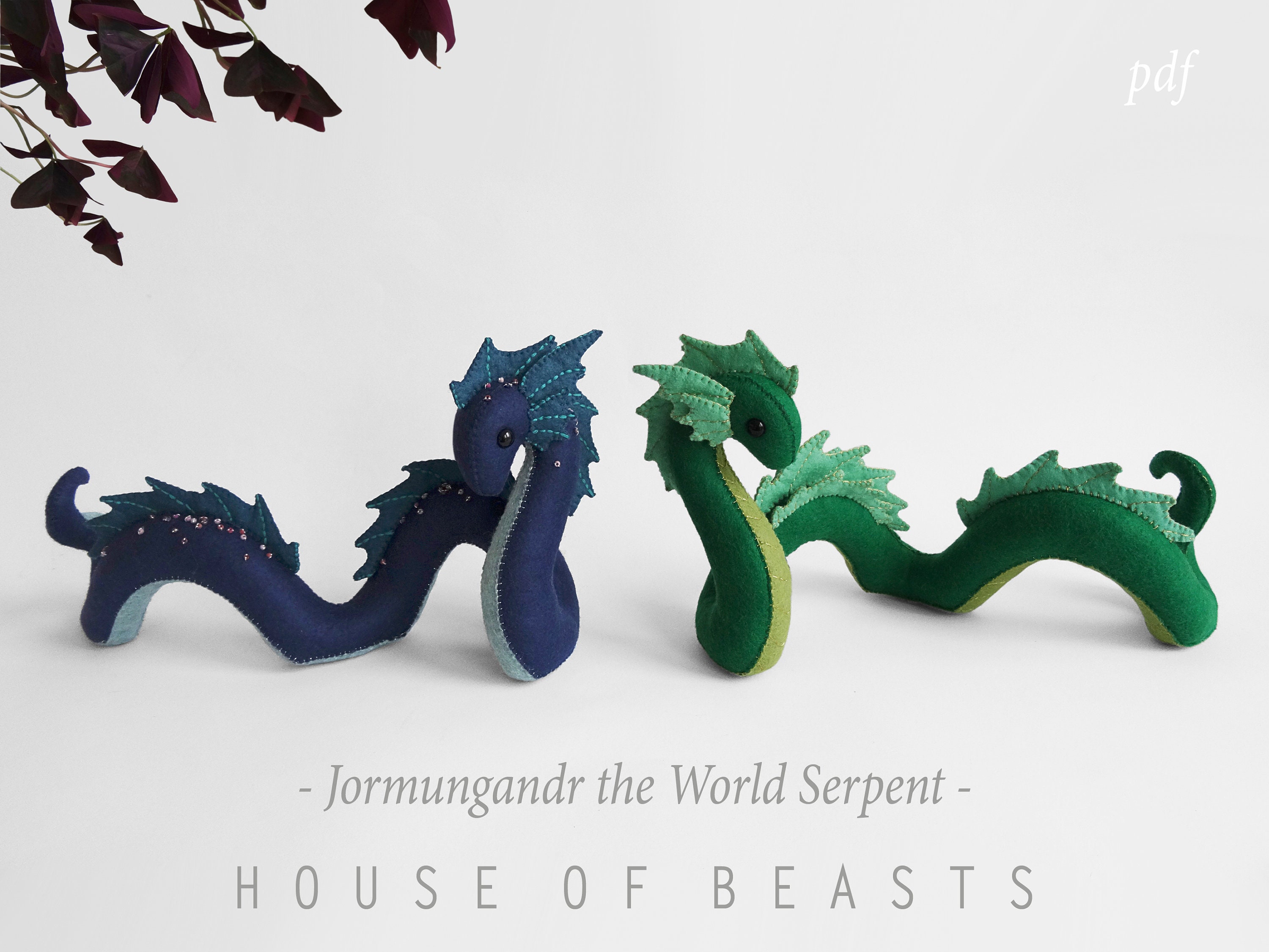 Jormungandr the World Serpent/ the Midgard Serpent/ Sea Serpent. DIY ...