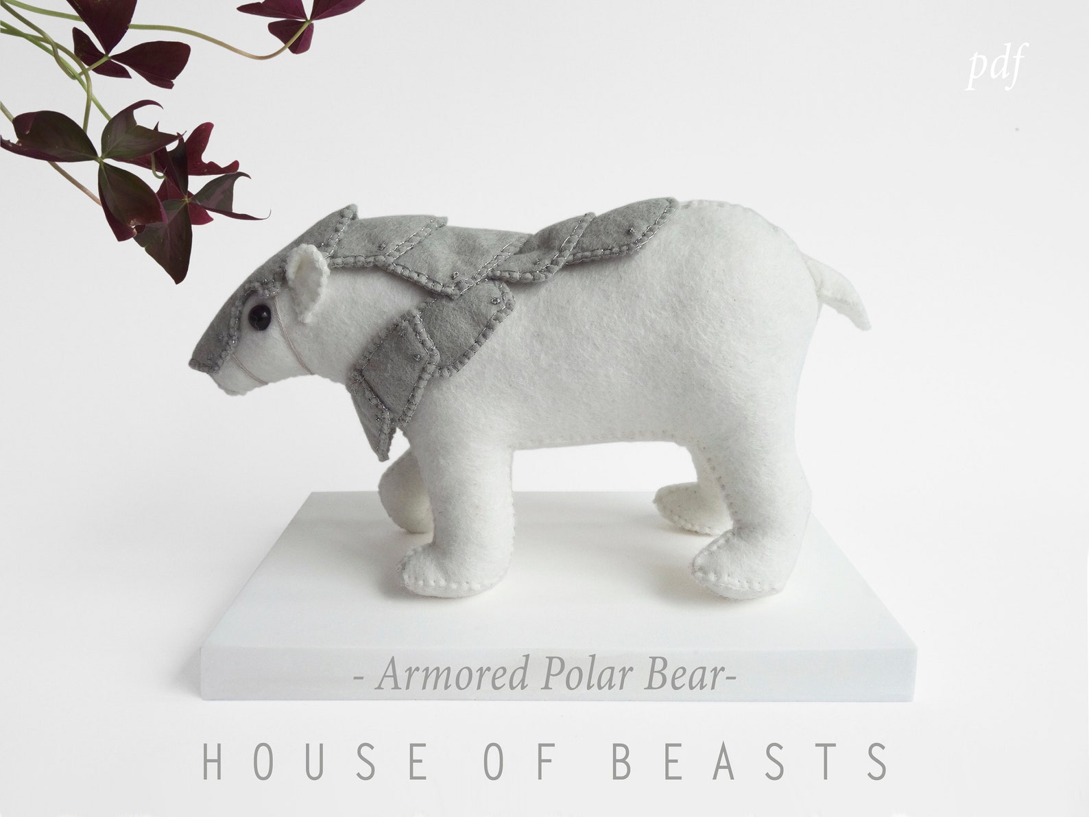 Armored Polar Bear. DIY Sewing Pattern and Guide. - Etsy