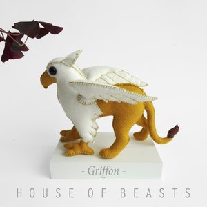 Griffon DIY Stuffed Felt Animal. Sewing Pattern and Guide. - Etsy