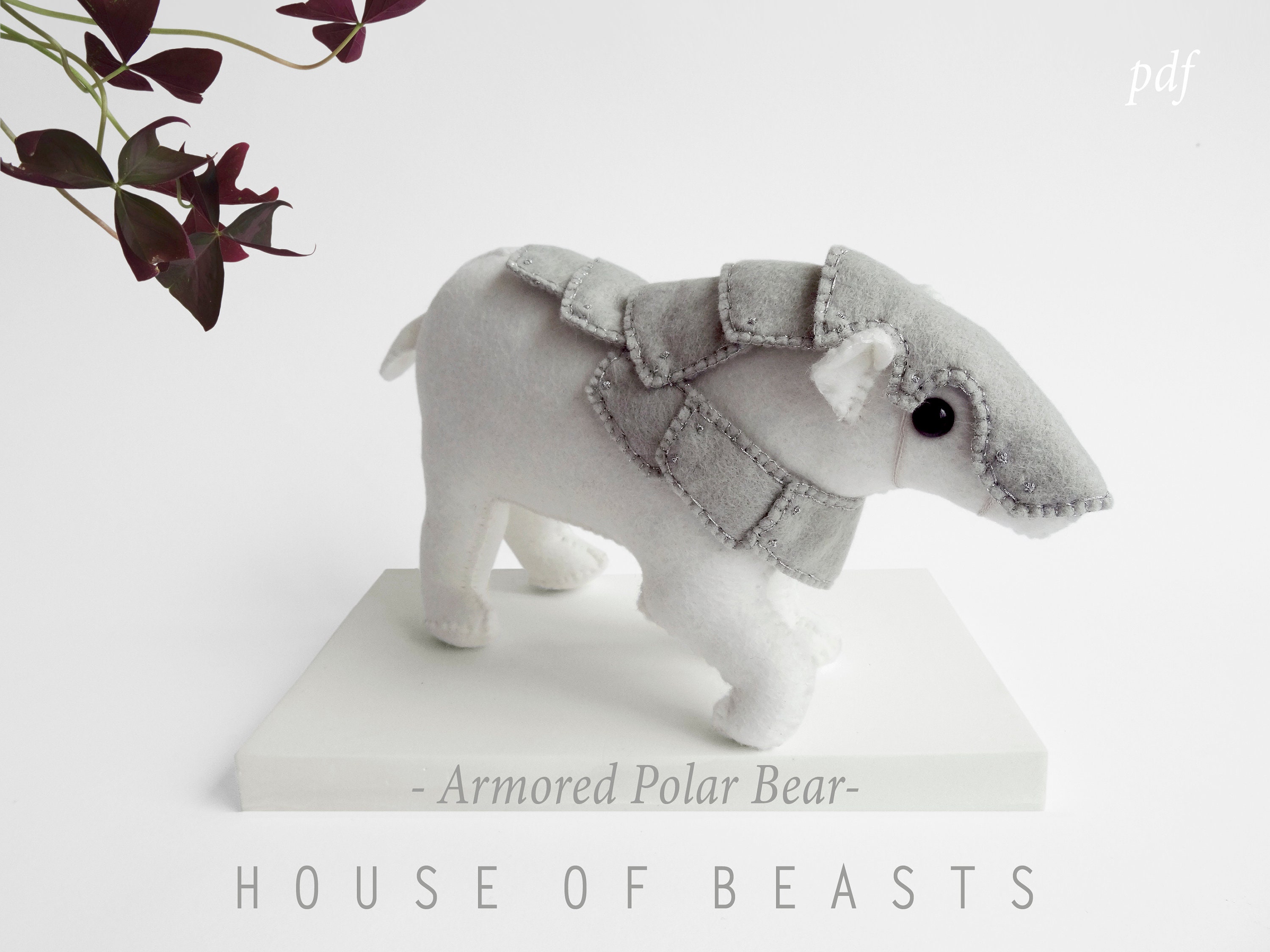 Armored Polar Bear. DIY Sewing Pattern and Guide. - Etsy