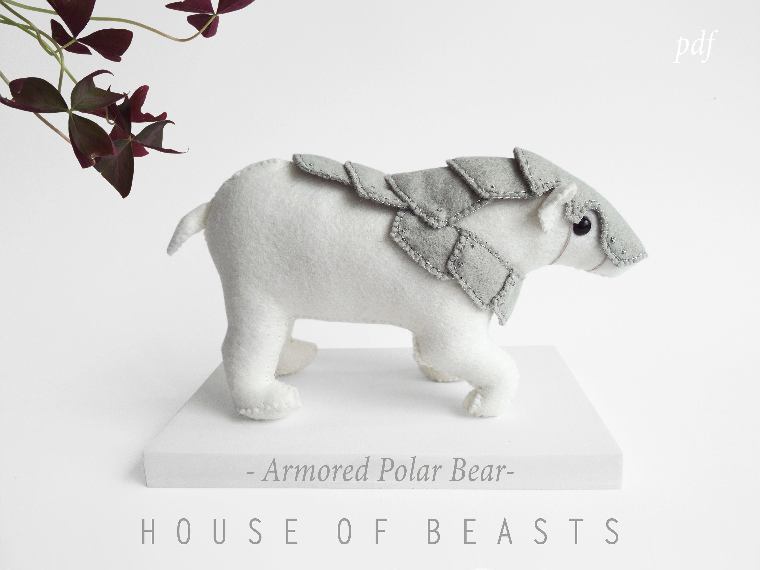 Armored Polar Bear. DIY Sewing Pattern and Guide. - Etsy