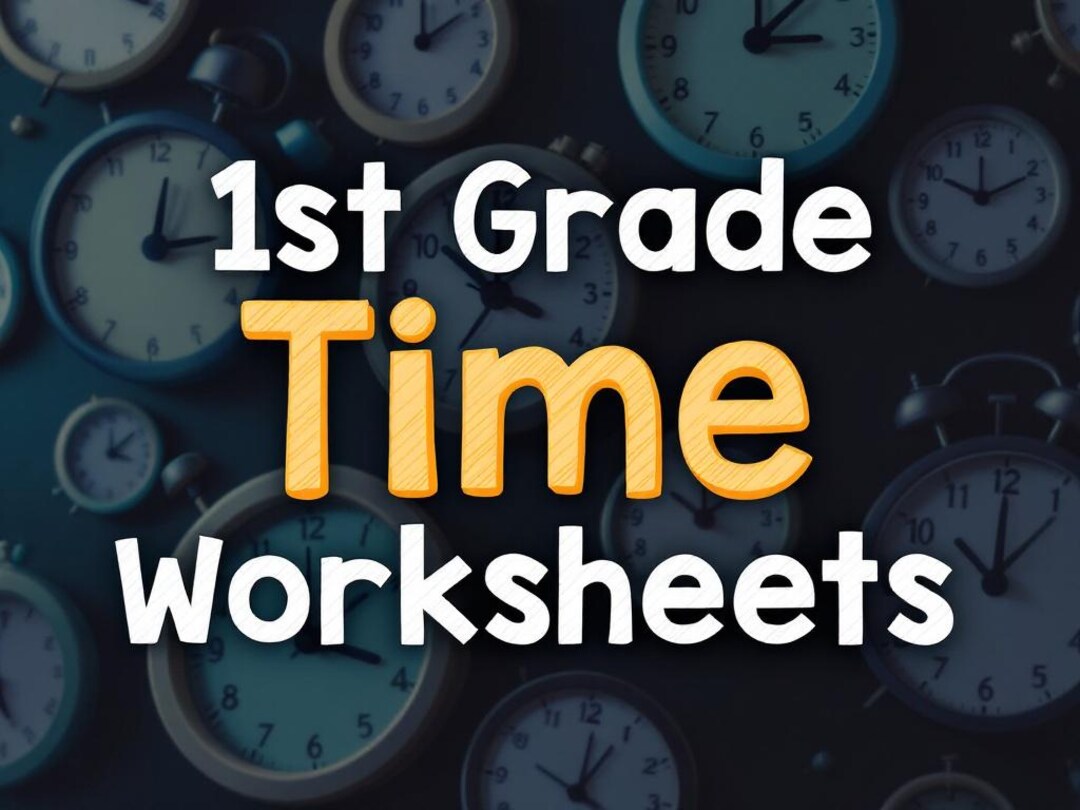 1st Grade Clock Activities for Learning to Tell Time Worksheets - Etsy