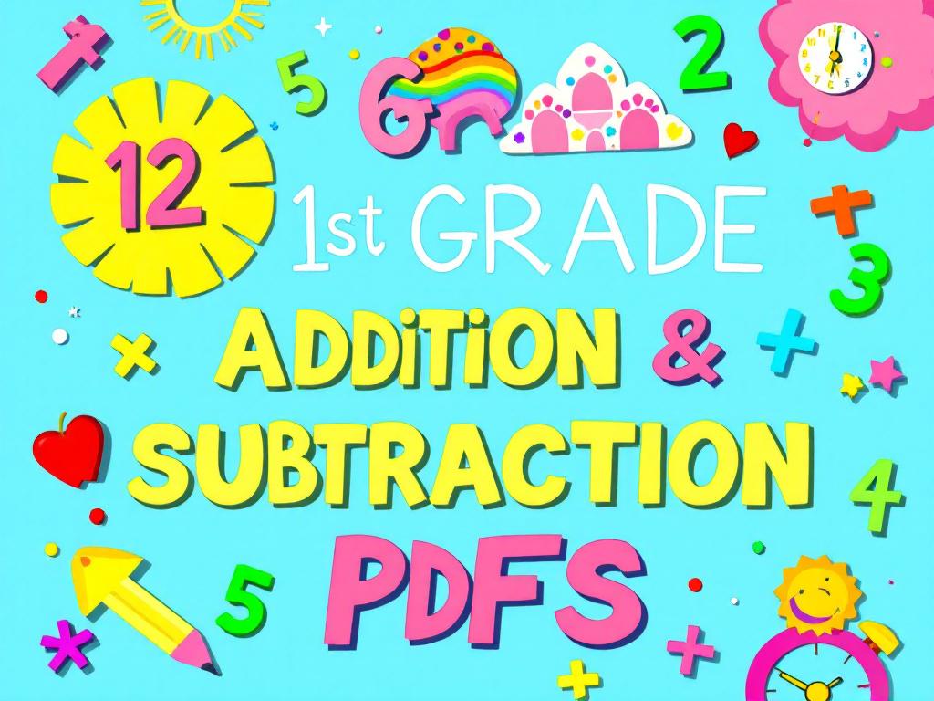 First Grade Math Worksheets | Addition & Subtraction Practice | Fun ...