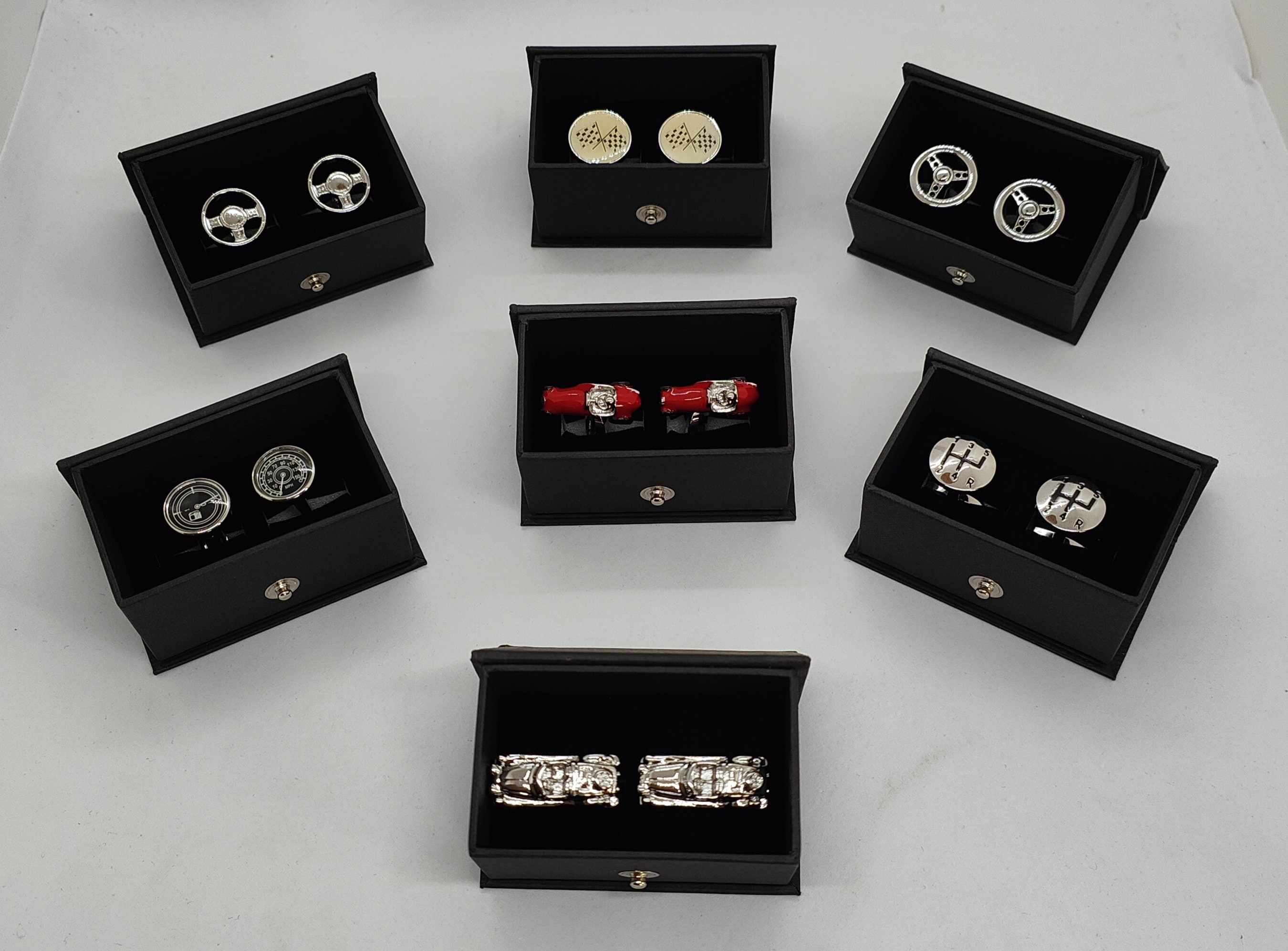 Retro and Vintage Motoring and Motorsport Themed Cufflinks Cars ...
