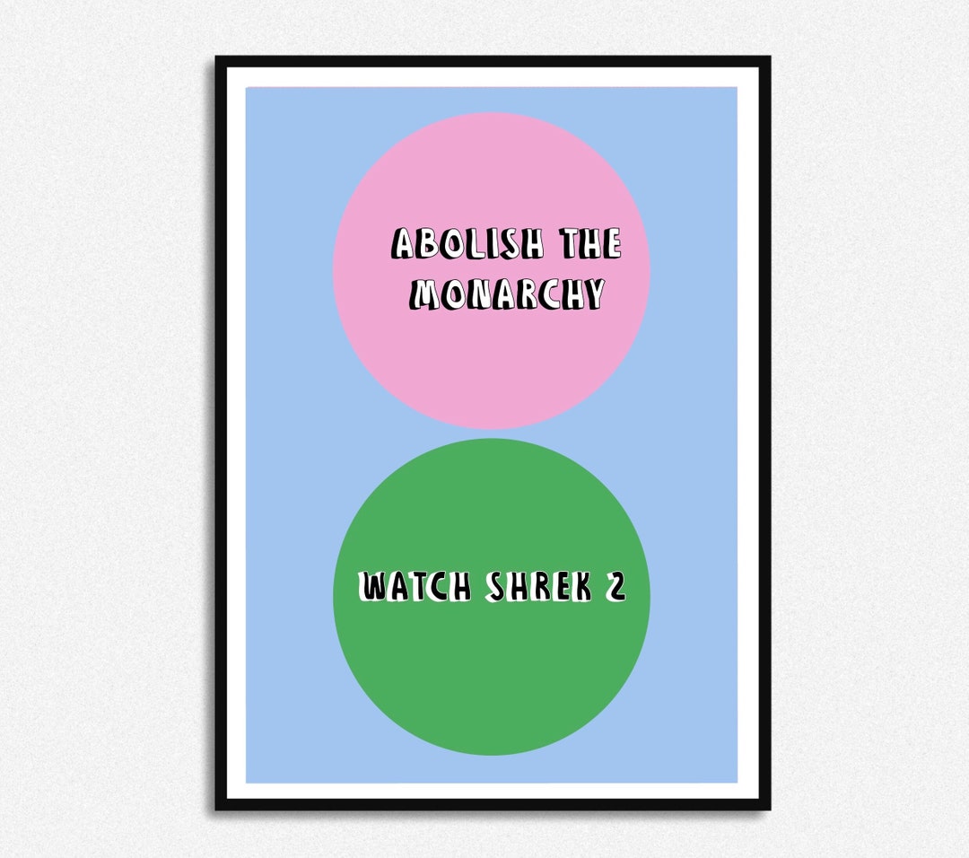 SHREK PRINT Art Print Shrek Gift Ideas Funny Prints - Etsy