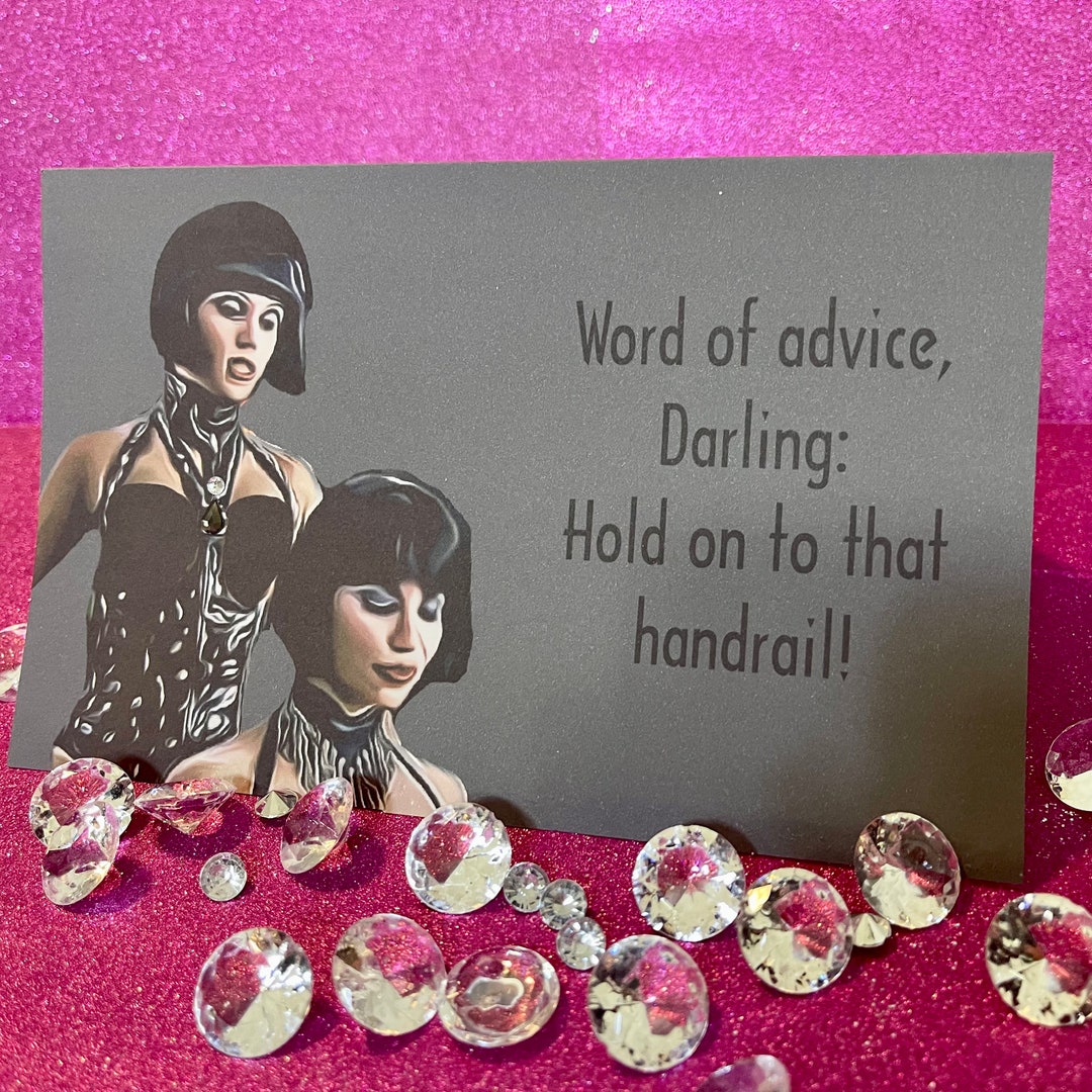 Birthday Card Showgirls Advice Nomi Pusing Cristal Connors - Etsy Australia