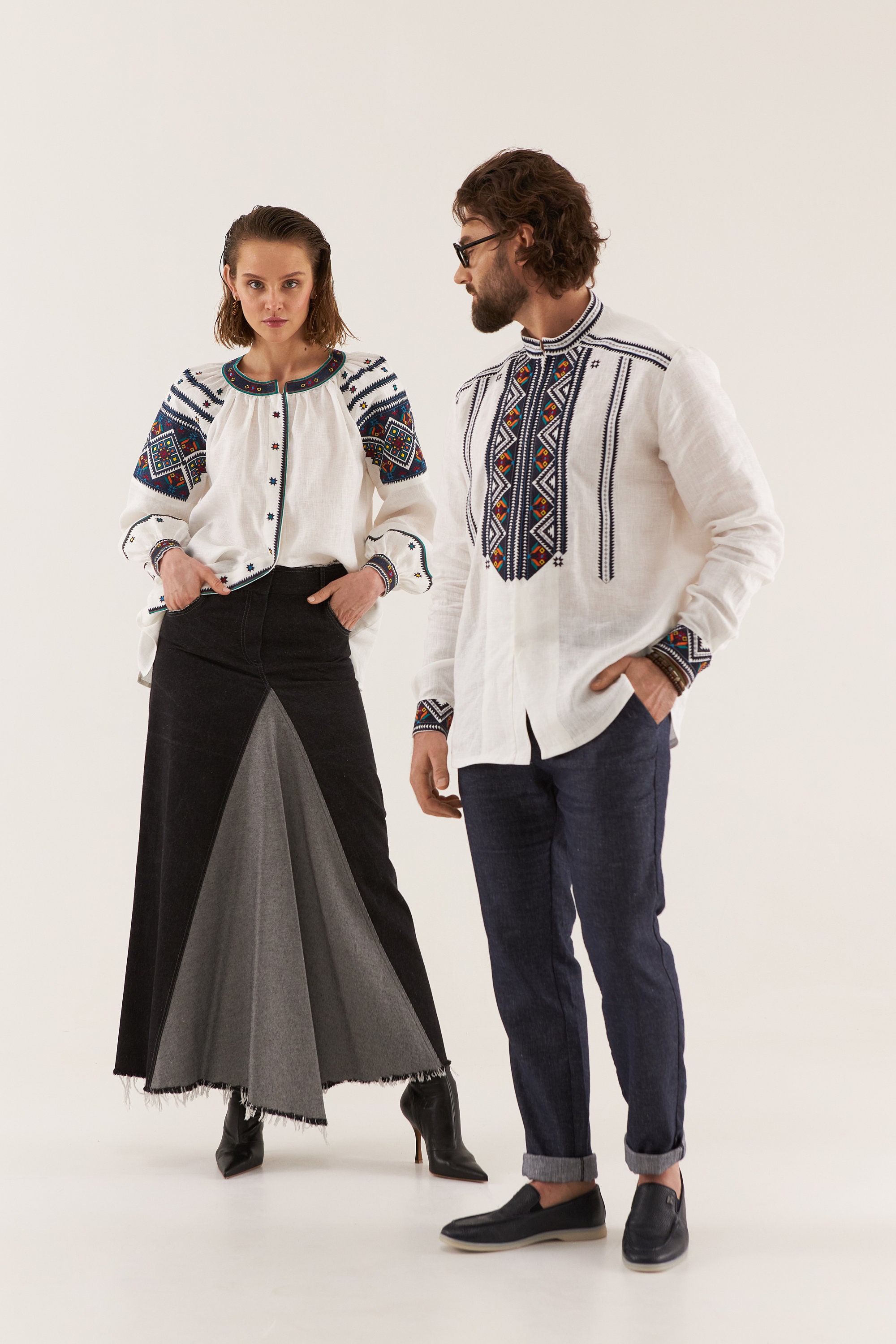 Modern Ukrainian Vyshyvanka, Linen Blouse, Summer Blouse for Her ...