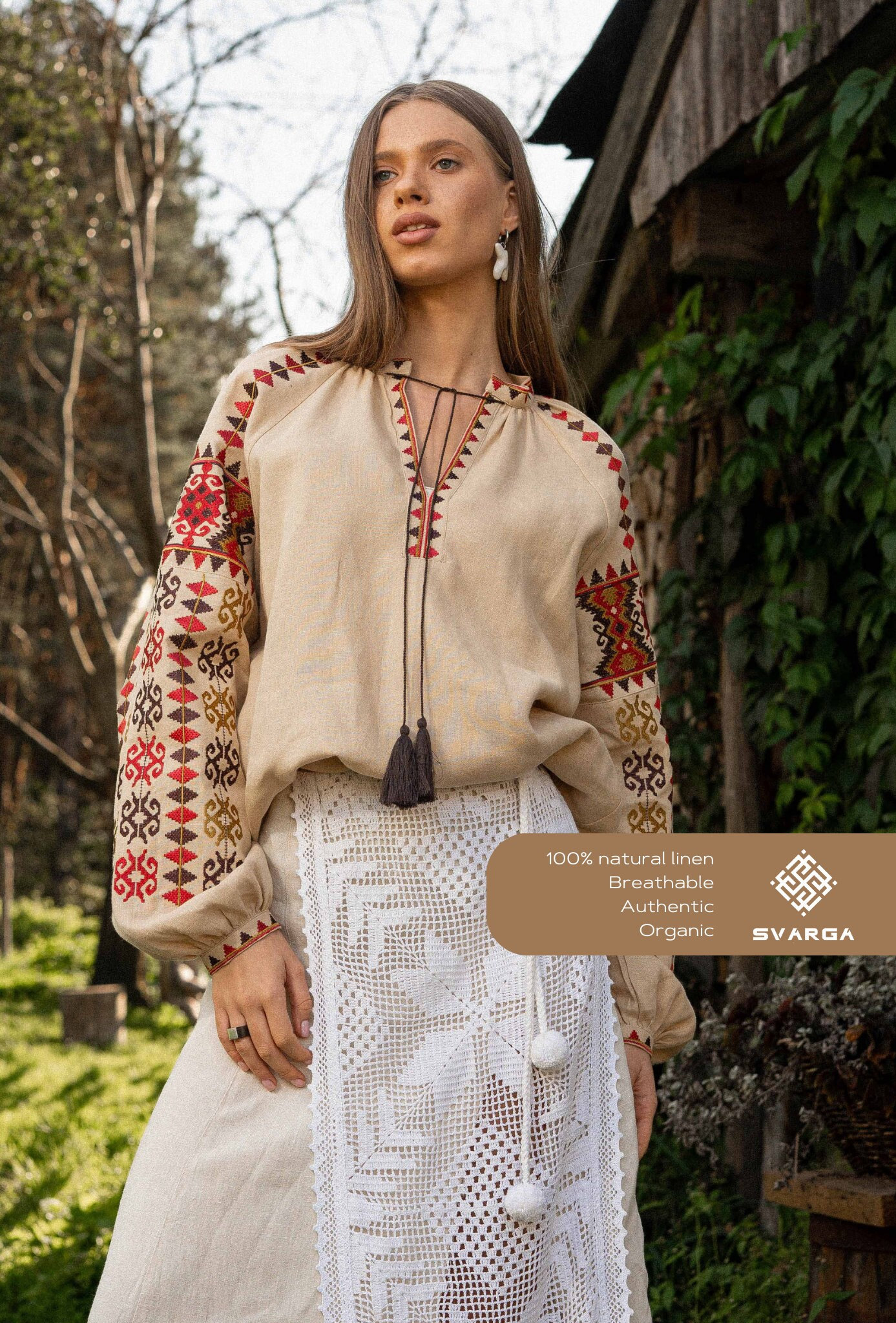 Modern Ukrainian Vyshyvanka, Linen Blouse, Summer Blouse for Her ...
