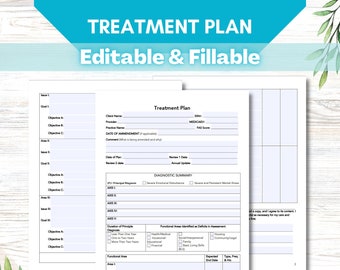 Counseling Treatment Plans - Etsy