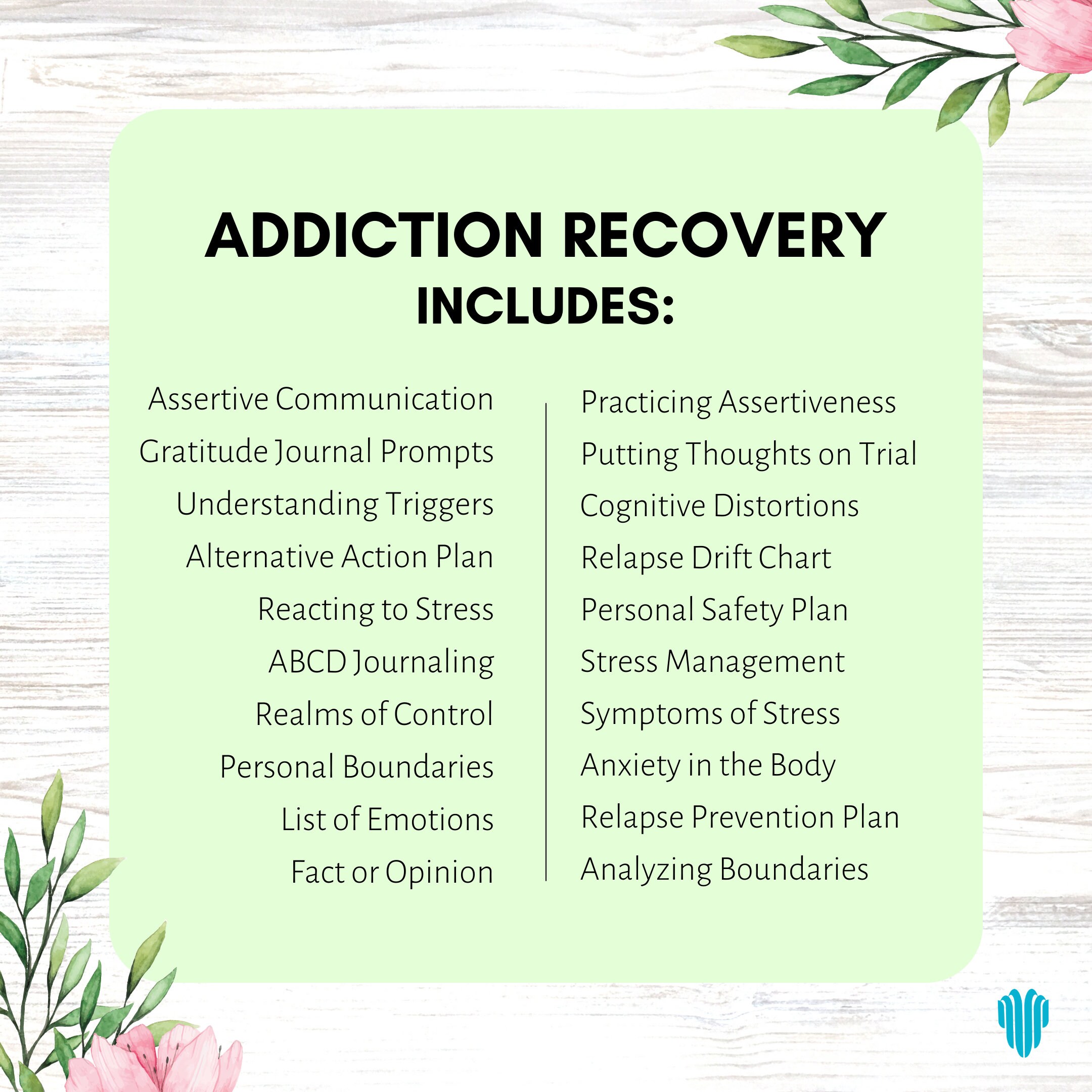 Sobriety Journal AA Recovery Journal Mental Health Plan - Etsy