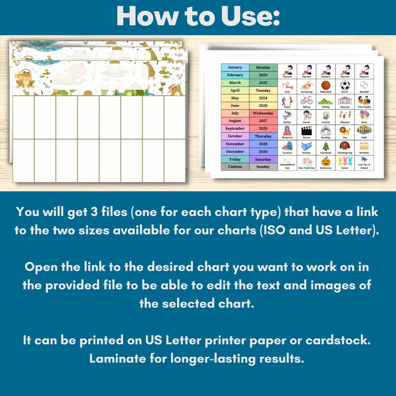 Frog Party Bundle Printable Reward Chart Custom Kids - Etsy