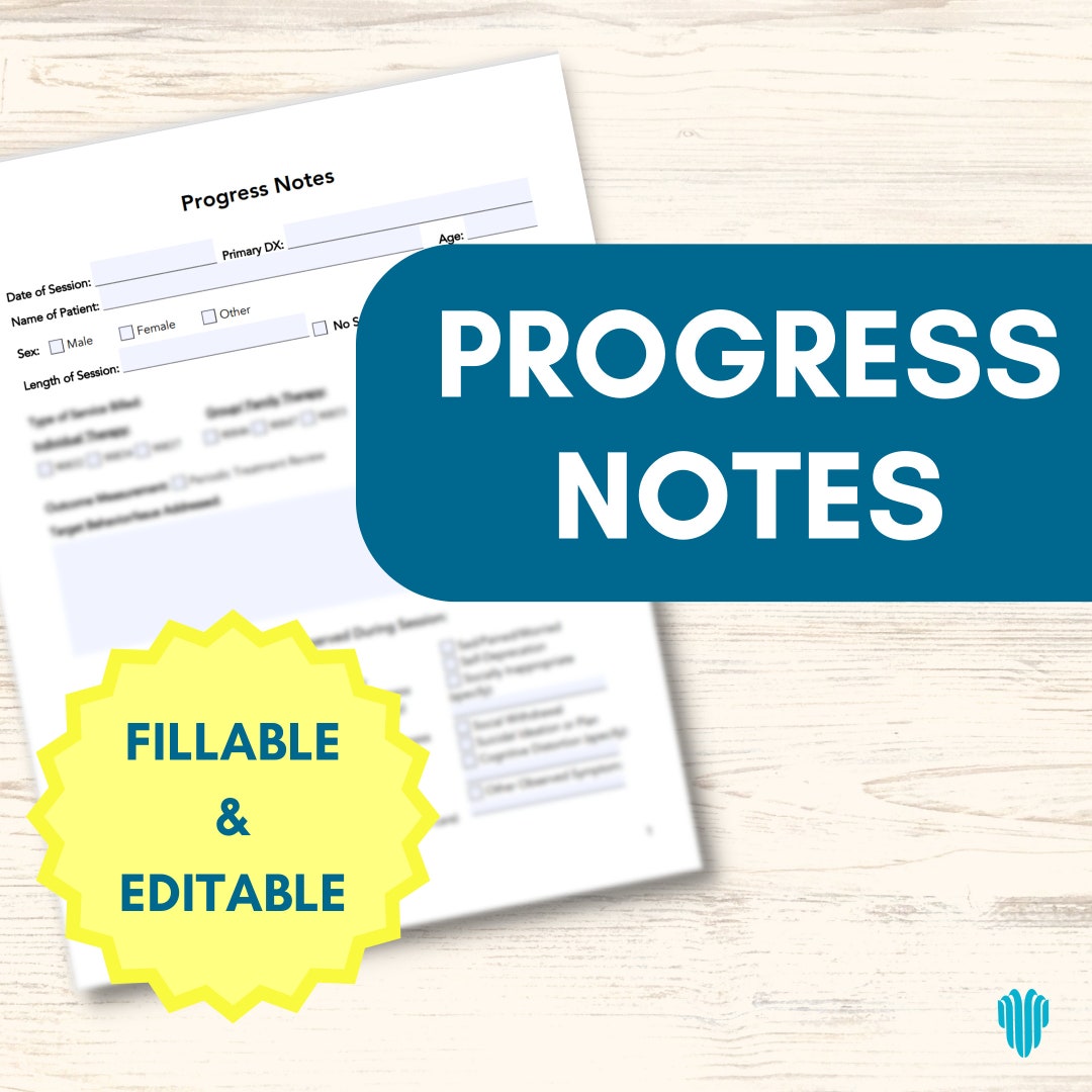 Plantilla de nota de progreso / Documentación de la oficina de - Etsy ...