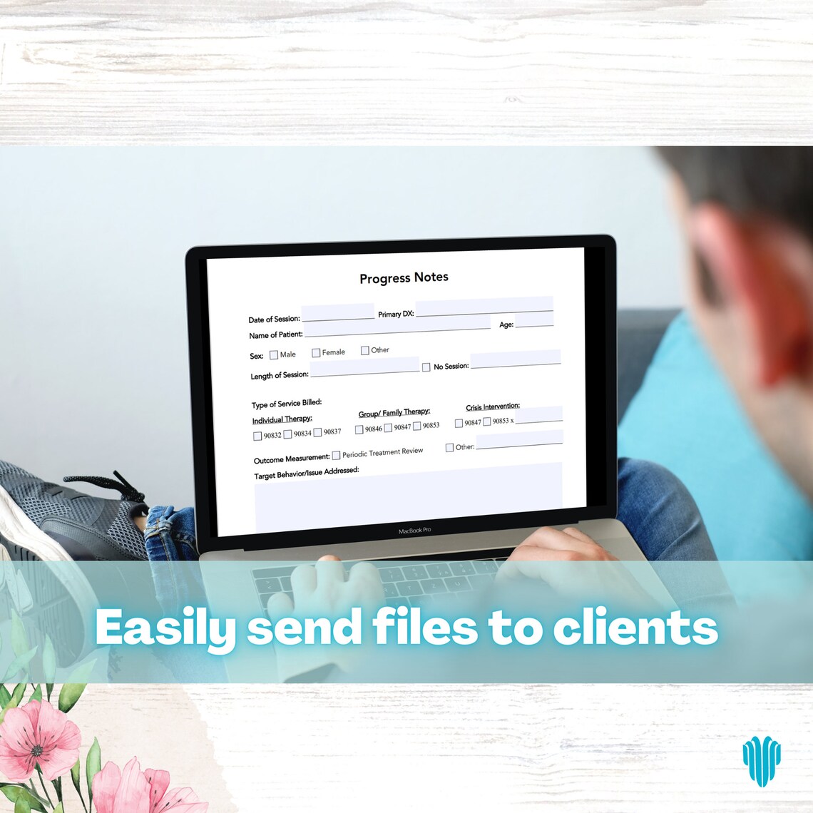 Progress Note Template Therapy Office Documentation - Etsy