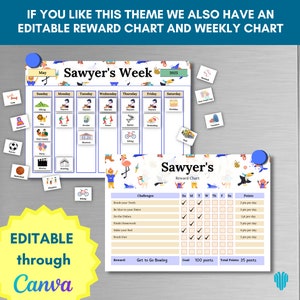 Montessori Chore Chart Editable Morning Routine Editable Chore Chart ...