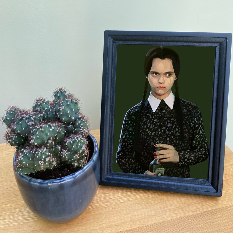 Wednesday Addams Print Wednesday Addams the Addams Family Christina ...