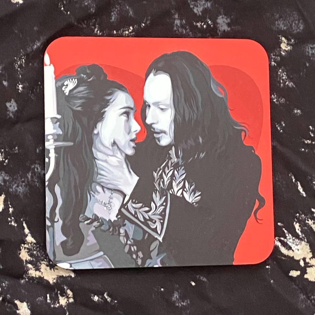 Dracula and Mina Inspired Coaster Coaster 9.5 X 9.5 Cm - Etsy