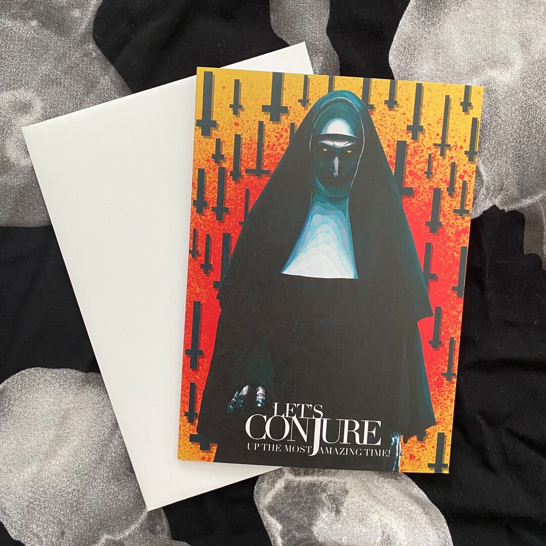 Valak Print Valak Inspired Greeting Card House Horror Halloween Gothic ...