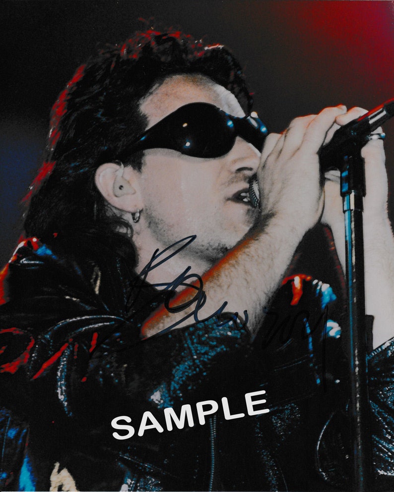 U2 Photo Signed by Bono reproduction - Etsy