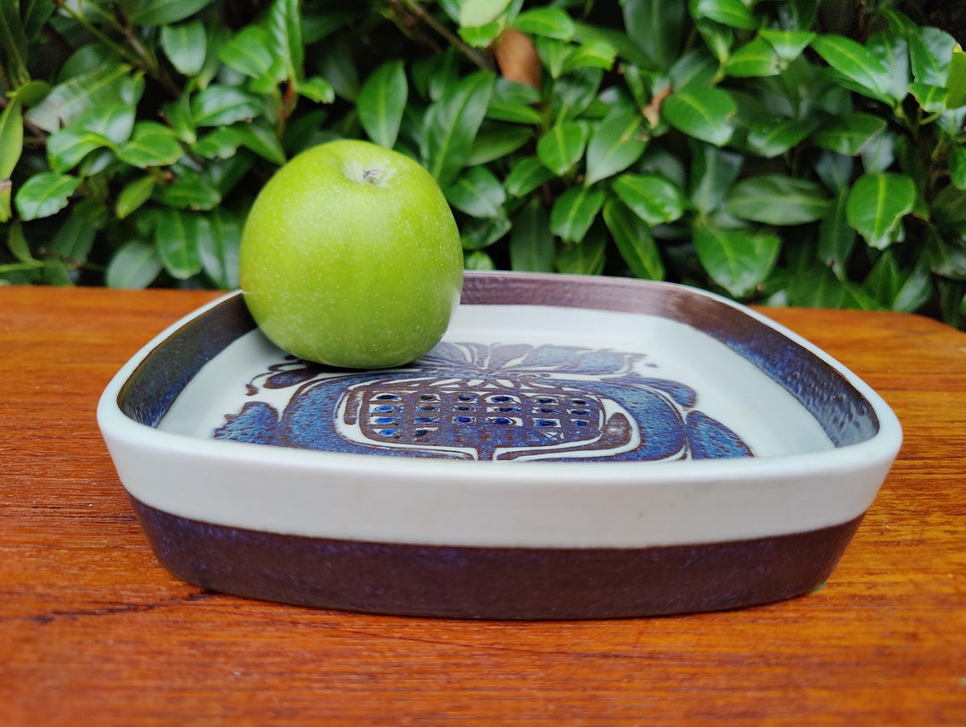 Vintage Royal Copenhagen Baca YELLOW Tray 429-2883 Ca 17 X 17 Cm Design ...