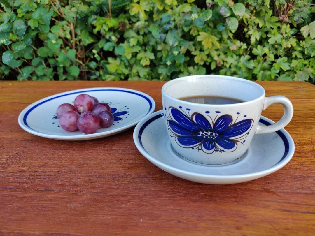 Vintage Stavangerflint FLORRY Tea Set: Norwegian Floral Trio - Etsy